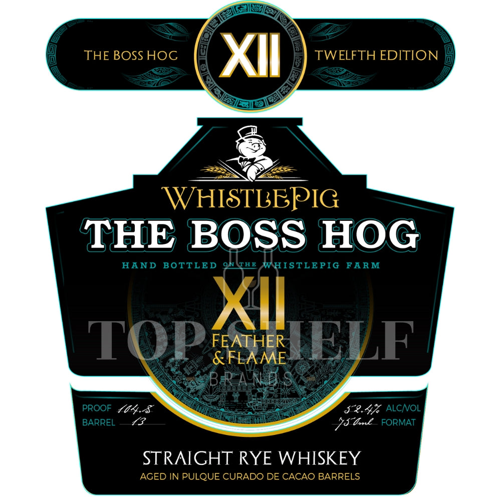 Buy WhistlePig The Boss Hog XII Feather & Flame Online - My Bev Store