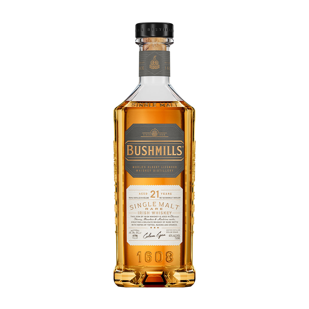 Buy Bushmills Single Malt Irish Whiskey 21Y 750ml | My Bev Store - My Bev Store